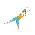 Chair Pose Variation Hands On Shins Five Pointed Star Pose Flow Yoga ...