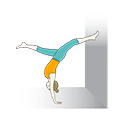 Half Handstand At Wall Yoga(Ardha Adho Mukha Vrksasana At Wall)| Yoga ...