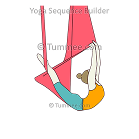 One Legged Locust Pose Aerial Yoga (Eka Pada Salabhasana Aerial) | Yoga ...