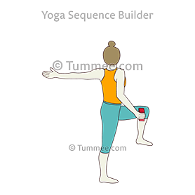 One Legged Revolved Mountain Pose Block (Eka Pada Parivrtta Tadasana ...