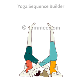 One Legged Revolved Plough Pose Partner Yoga(Eka Pada Parivrtta ...