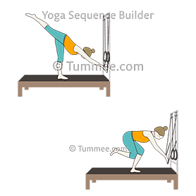 Esercizio di piegamento in avanti su una gamba con Shiva Squat Pilates ...