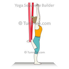 One Legged Upward Salute Pose Jalkaantenni (Eka Pada Urdhva Hastasana ...