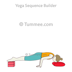 Peacock Pose Feet Blocks Head Cushion (Mayurasana Pada Block Sirsa ...