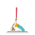 Half Pigeon Pose Aerial Yoga (Ardha Kapotasana Aerial) | Yoga Sequences ...