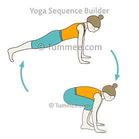 Plank Jump Flow (Phalakasana Jump Vinyasa) Variations - variations of ...