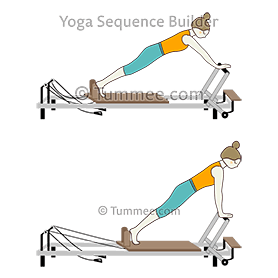 Plank Pose Long Stretch Exercise Pilates Reformer Levelup-Poses ...