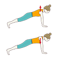 Plank Pose Scapular Push Ups Yoga (Phalakasana Scapular Push Ups ...