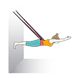 Plank Pose Wall Rope I Yoga (Phalakasana Wall Rope I) | Yoga Sequences ...