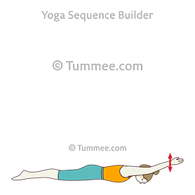 Prone Arm Lifts Exercise Preparatory-Poses | Tummee.com