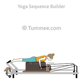 Ejercicio de extensión de tríceps con correas de tracción, pilates ...