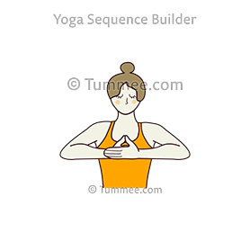 Pyramid Hands Close Up Yoga| Yoga Sequences, Benefits, Variations, and ...