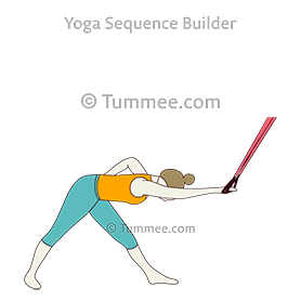 Pyramid Pose Hand Trx Trapeze Aerial Yoga(Parsvottanasana Hasta Trx ...