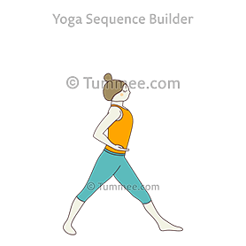 Pyramid Pose Prep Elbows Bent Backwards (Parsvottanasana Prep Nata ...