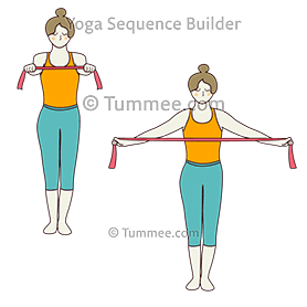 Rear Fly Exercise Resistance Band Yoga| Yoga Sequences, Benefits ...