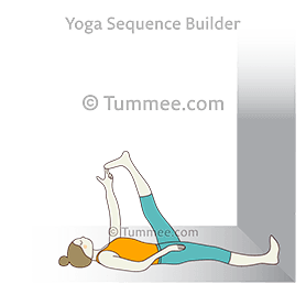 Reclined Big Toe Pose A Foot Wall Yoga (Supta Padangusthasana A Pada ...