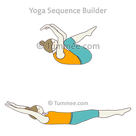 Reclined Crane Pose Flow Yoga (Supta Bakasana Vinyasa) | Yoga Sequences ...
