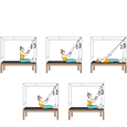 Reclined Roll Down Up Exercise Trapeze Table Yoga| Yoga Sequences ...