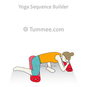 Reclining Deer Pose Two Bolsters (Supta Mrigasana Bolsters) Variations ...