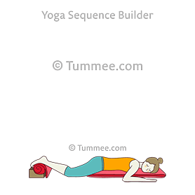 Reverse Corpse Pose Bolster Yoga(Advasana Bolster)| Yoga Sequences ...