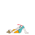 Reverse Pigeon Pose Variation Leg Rocking Head Turns Yoga ...