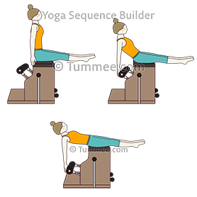 Reverse Swan Exercise Pilates Chair Levelup-Poses | Tummee.com