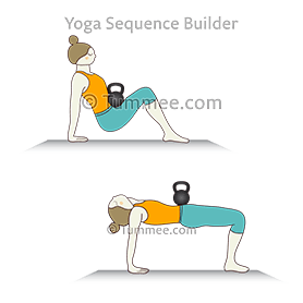 Reverse Table Top Pose Lifts Flow Kettlebell (Ardha Purvottanasana ...