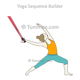 reverse warrior pose variations