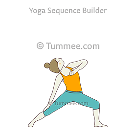 Reverse Warrior Pose One Hand Heart (Viparita Virabhadrasana Eka Hasta ...