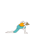 Revolved Bound Low Lunge Pose Flow (Parivrtta Baddha Anjaneyasana ...