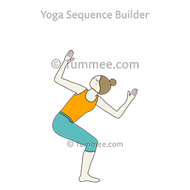 Revolved Chair Pose Cactus Arms (Parivrtta Utkatasana Cactus Hasta ...