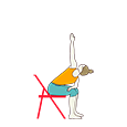 Revolved Chair Pose On Chair Yoga (Parivrtta Utkatasana Chair) | Yoga ...