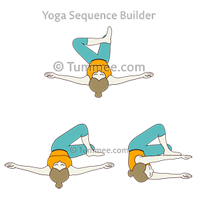 Revolved Eye Of The Needle Pose Arms Extended Side Flow (Parivrtta ...