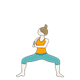 Revolved Goddess Pose Prayer Hands Yoga (Parivrtta Utkata Konasana ...