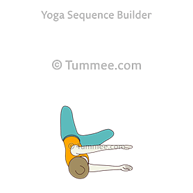 Revolved Reclining Bound Angle Pose Arms Extended Side Flow Yoga ...