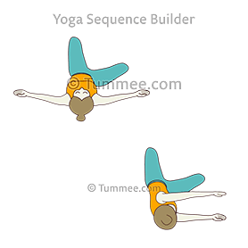 Half Reclining Bound Angle Pose Leg Extention Flow (Ardha Supta Baddha ...