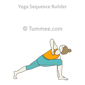 Revolved Side Angle Pose Top Arm Heart Yoga(Parivrtta Parsvakonasana ...