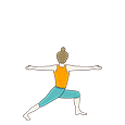 Revolved Warrior Pose I Arms Side Open Twist (Parivrtta Virabhadrasana ...
