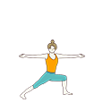 Revolved Warrior Pose I Arms Side Closed Twist (Parivrtta ...