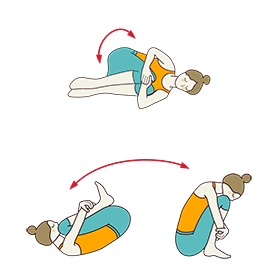 Pawanmuktasana Series 2: Warm Up Yoga Sequence For Better Digestion ...