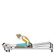 Rowing Exercise Flat Back Pilates Reformer Steps | Tummee.com