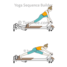 Russian Split Exercise Hands On Footbar Pilates Reformer Variations ...