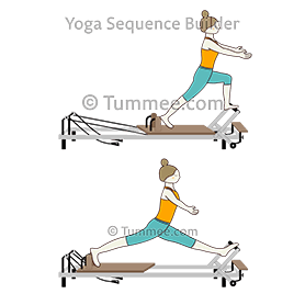 Russian Split Exercise Pilates Reformer Yoga| Yoga Sequences, Benefits ...