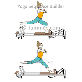 Exercice de fractionnement russe Variation Pilates Reformer Yoga ...