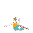 Sage Twist Pose Strap Yoga (Marichyasana Strap) | Yoga Sequences ...