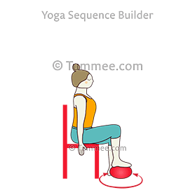 Seated Chair Ankle Rolls Ball Under Foot Variations - 195 variations of ...