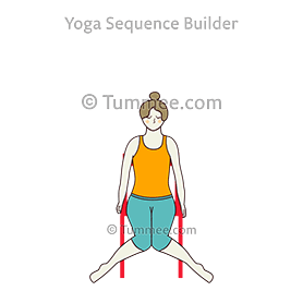 Seated Wide Legged Mountain Pose Chair (Upavishta Prasarita Tadasana ...