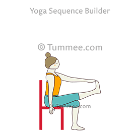 Seated Chair Toe Taps Pose Yoga| Yoga Sequences, Benefits, Variations ...