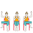 Seated Chair Pose On Tiptoes Prayer Hands Chair Yoga (Upavishta ...