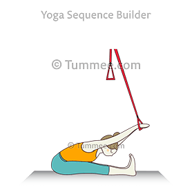 Seated Forward Bend Pose Hands Trapeze Aerial (Paschimottanasana Hasta ...